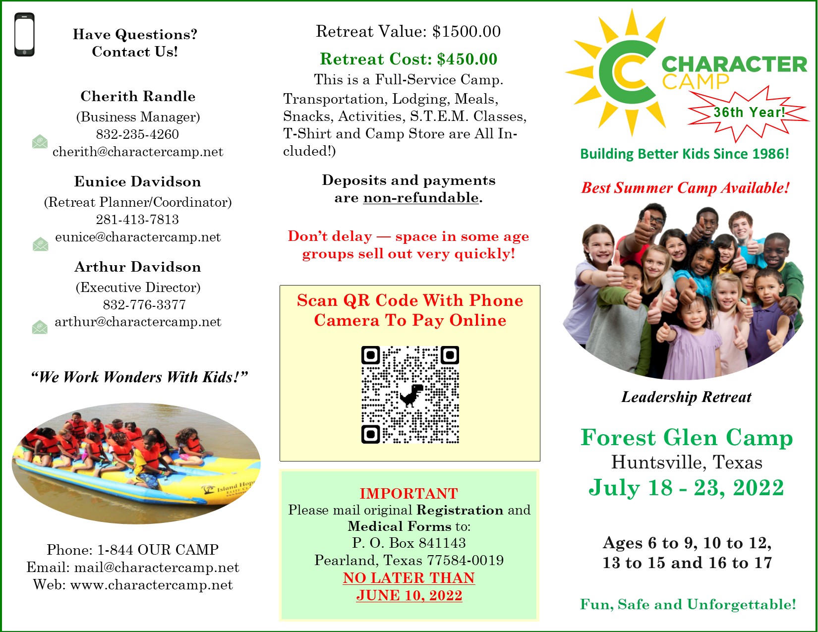 Sign Up For | Character Camp